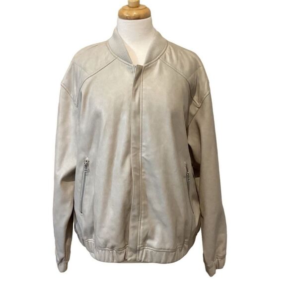 bagatelle | Jackets & Coats | Newbagatelle Taupe Faux Leather Bomber ...